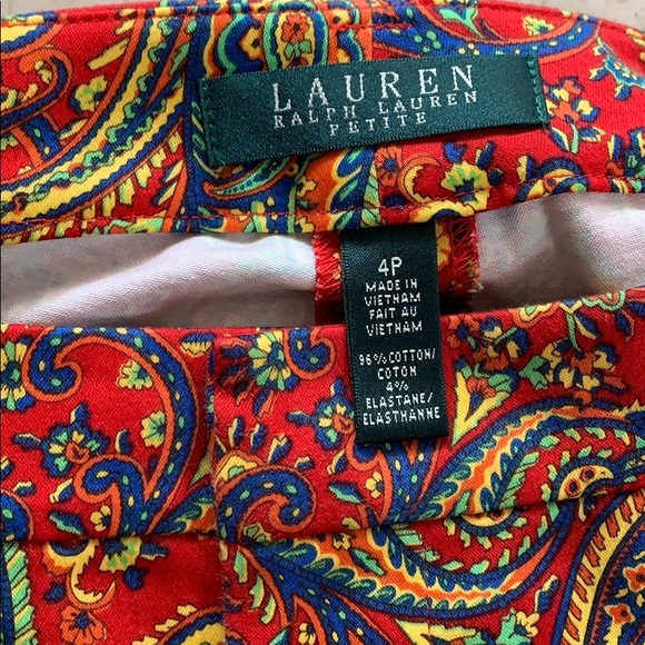 Lauren Ralph Lauren | Pants & Jumpsuits | Lauren Ralph Lauren Paisley Pants | Poshmark